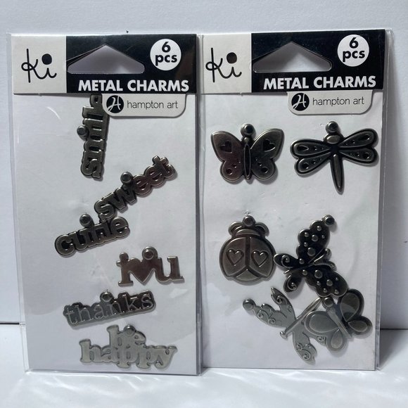 Hampton Art | Office | Metal Charms Paper Crafts Card Making Scrapbook ...